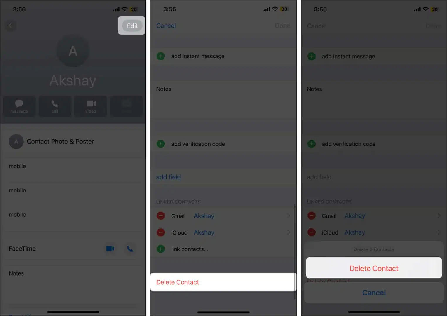 How to merge or delete duplicate contacts on an iPhone