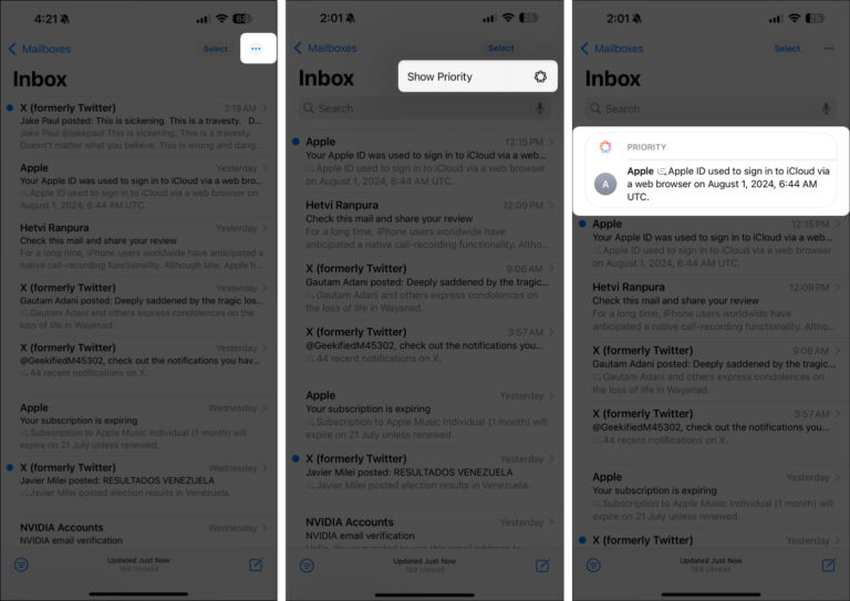 How to use the Mail app with Apple Intelligence in iOS 18.1 or later