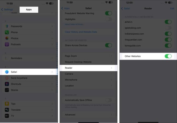 How to use Safari Reader mode on an iPhone and iPad