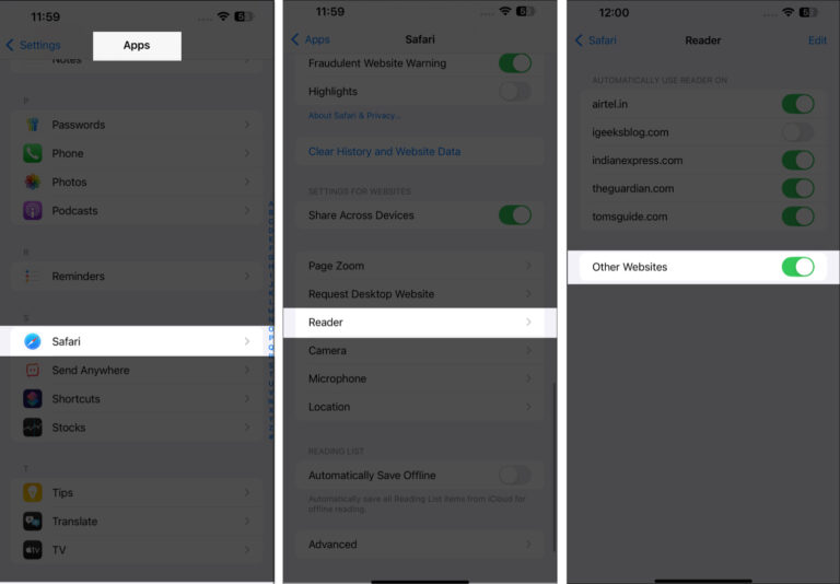How to use Safari Reader mode on an iPhone and iPad