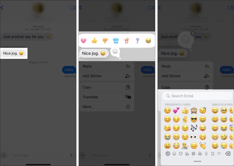 How to Use Emoji as Tapback Reactions in Messages - iGeeksBlog
