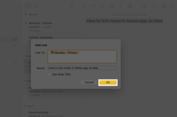 How to Link Notes in Apple Notes on iPhone, iPad, and Mac