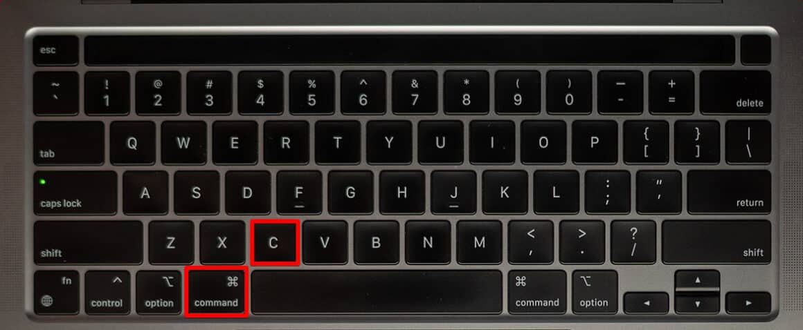 How to copy and paste on Mac
