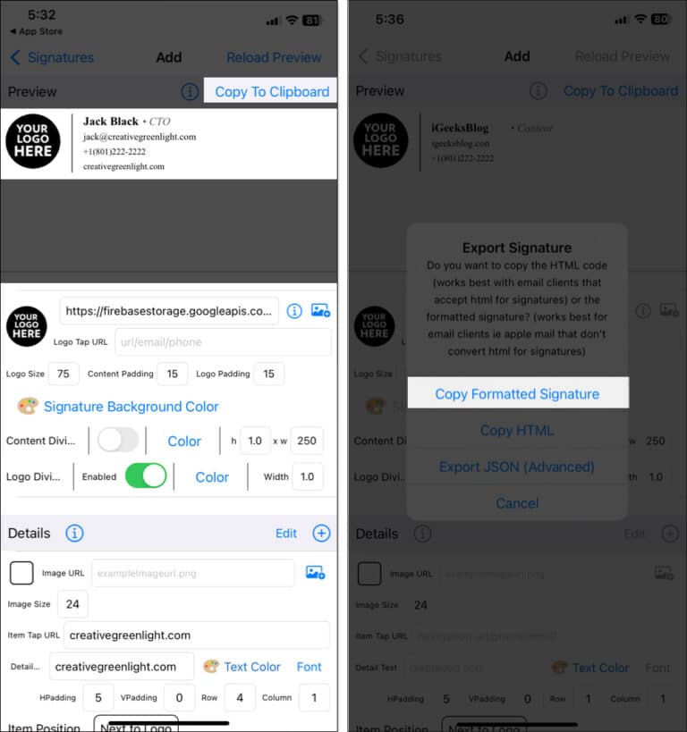 How to change signature in Mail app on an iPhone and iPad - iGeeksBlog