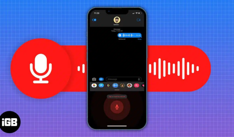 How to send audio messages on iPhone