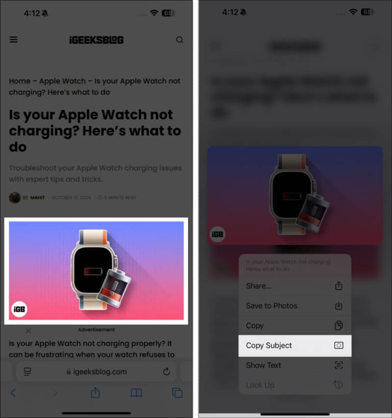 How to remove background from images on iPhone