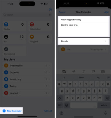 How to Use the Reminders App on iPhone and iPad - iGeeksBlog