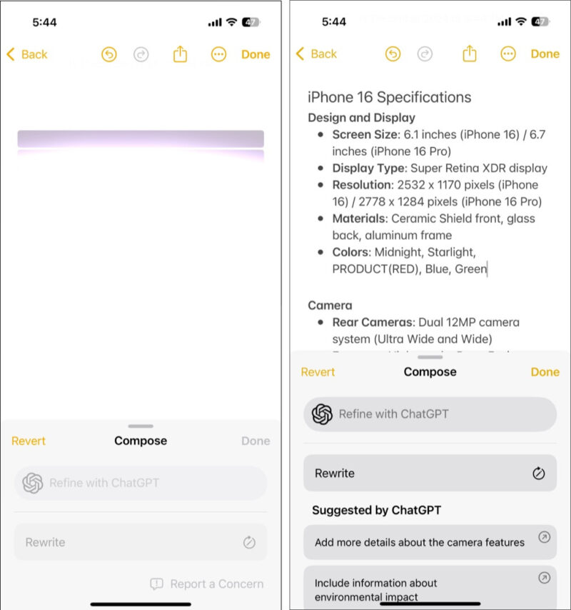 How to Use Apple Intelligence Writing Tools on iPhone or iPad – iGeeksBlog
