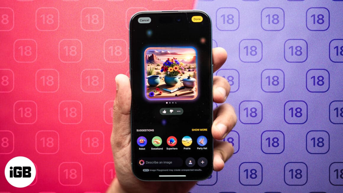 How To Use Image Playground App In Ios 182