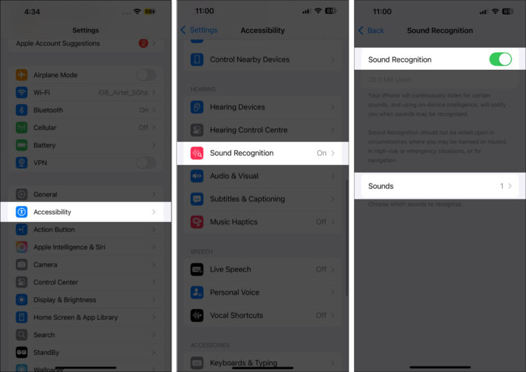 How to use Sound Recognition on iPhone