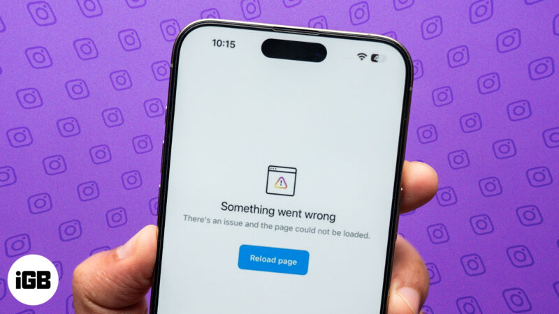 How to fix Instagram "Something went wrong" issue on iPhone