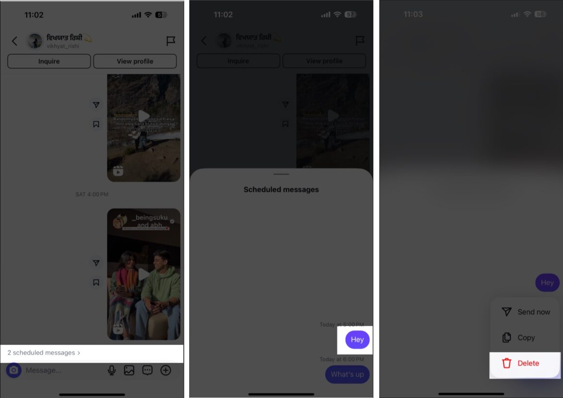 How to Schedule Messages on Instagram – iGeeksBlog
