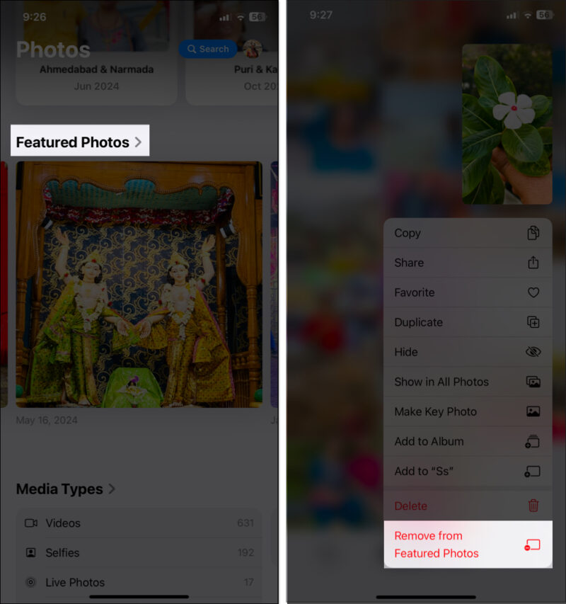 How to edit Featured Photos on iPhone