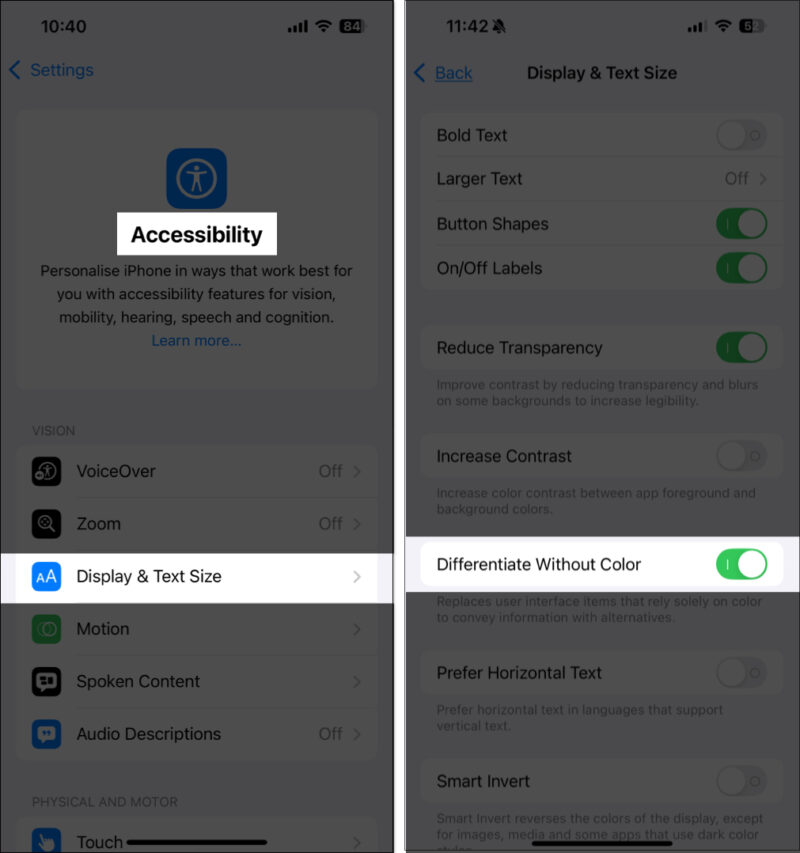 How to turn off orange and green dots on iPhone screen