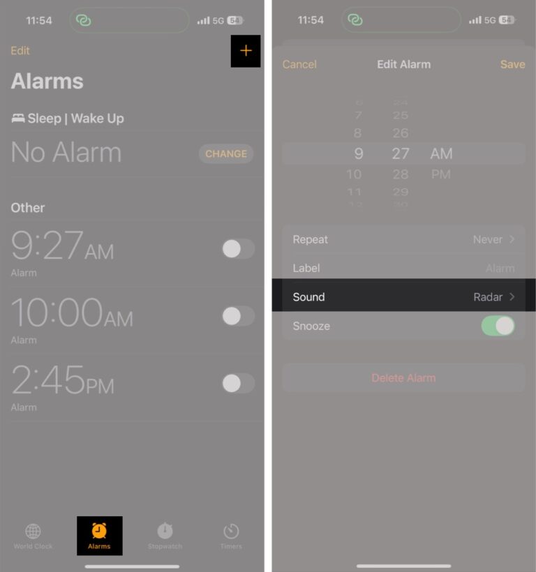 How to change alarm sound on iPhone