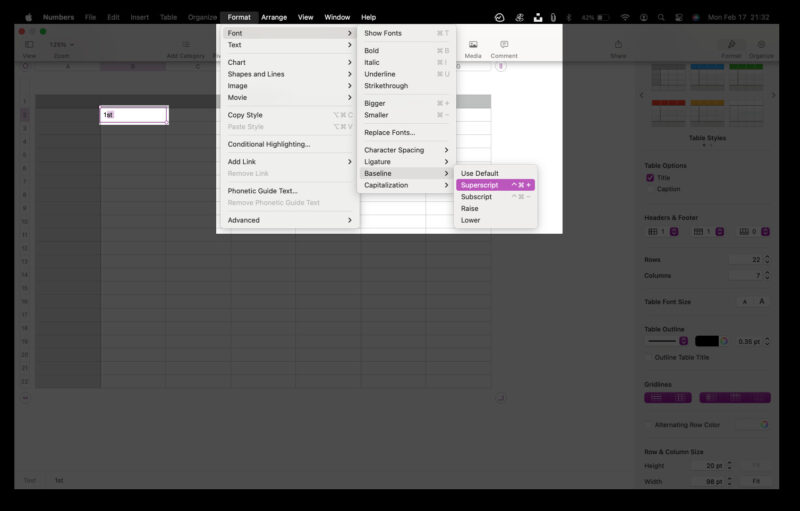 How To Type Superscript And Subscript On Mac