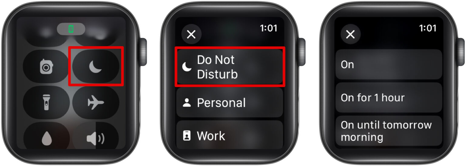 How to enable Do Not Disturb on Apple Watch
