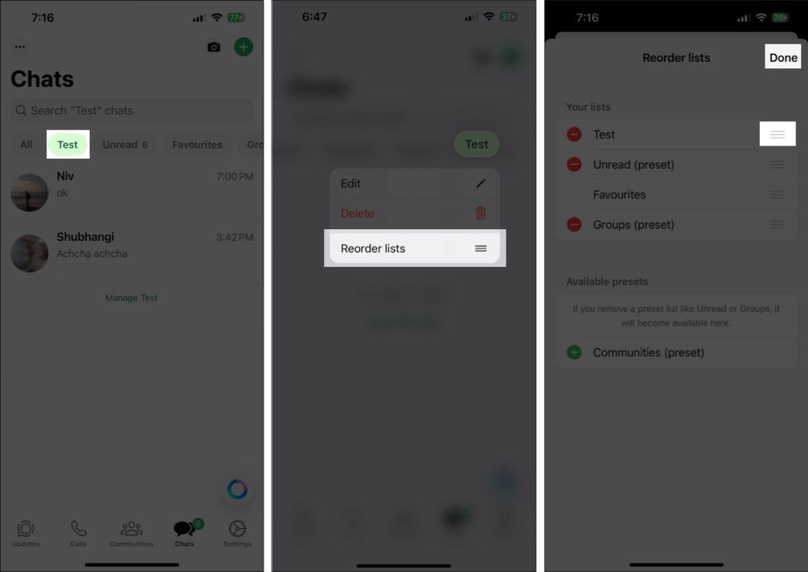 How to create and use custom chat lists on WhatsApp - iGeeksBlog