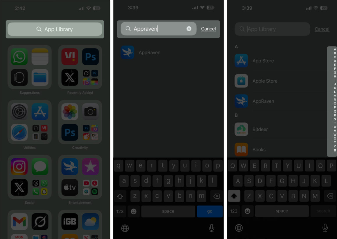 Hur man använder appbibliotek på iPhone för att hitta och hantera appar ...