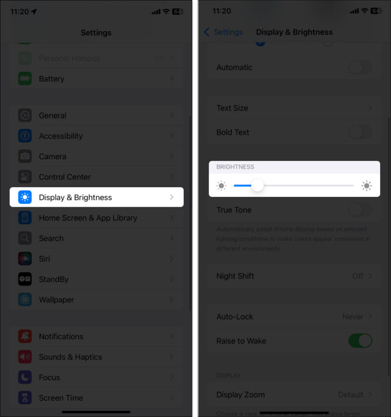 How to Turn Off Auto Brightness on iPhone and iPad - iGeeksBlog