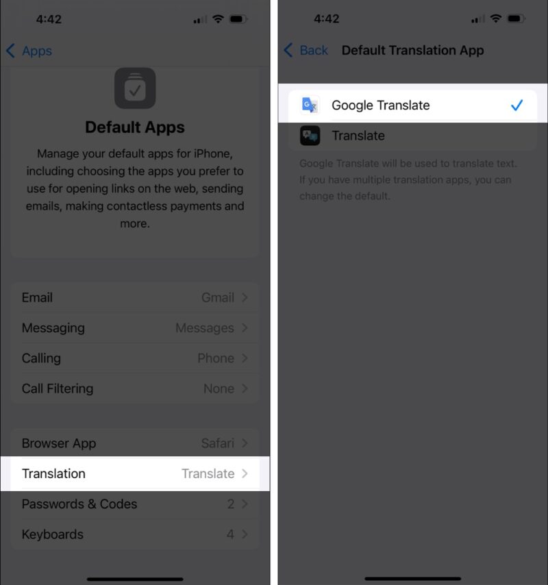 How to Set Google Translate as the Default App on iPhone – iGeeksBlog