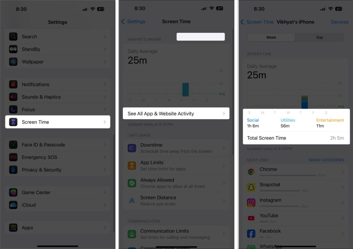 How to See Which Apps You Use Most on Your iPhone and Mac