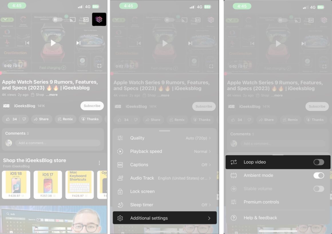 How to Loop YouTube Videos and Playlists on Any Device - iGeeksBlog