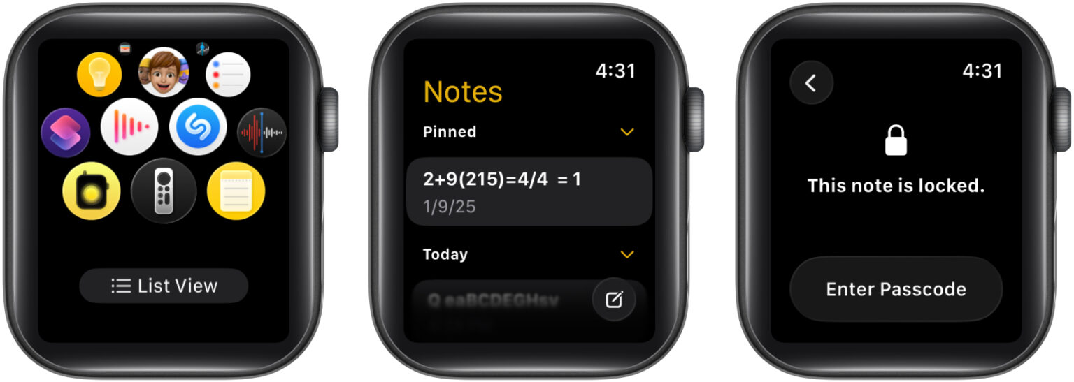 How to Use the Notes App on Apple Watch in watchOS 26