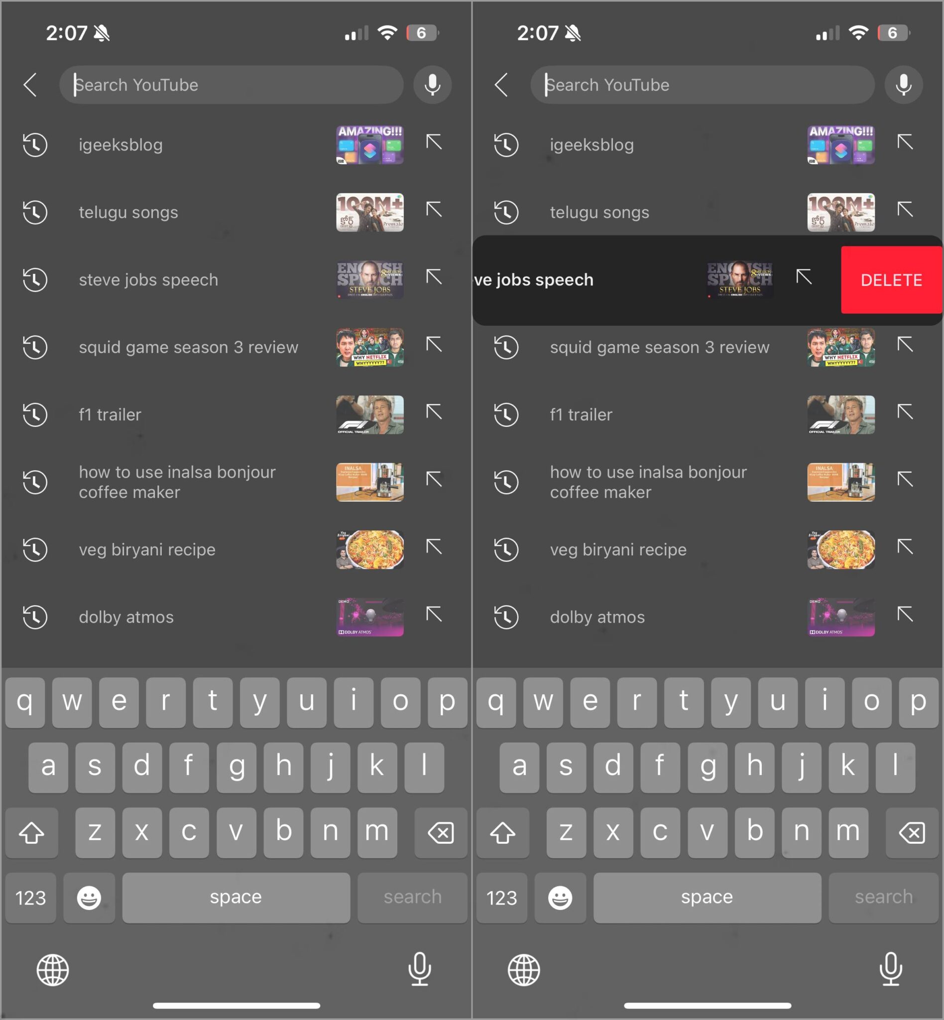 How to Delete YouTube Search History? – iGeeksBlog