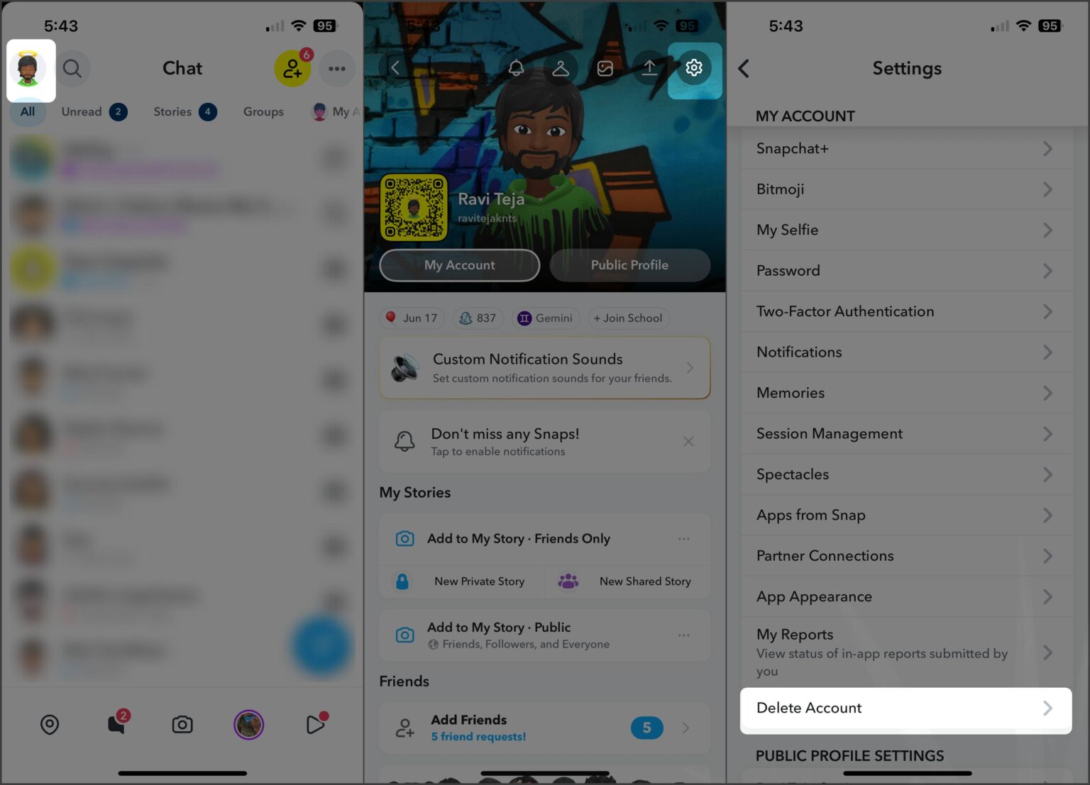 How to Delete Your Snapchat Account - iGeeksBlog