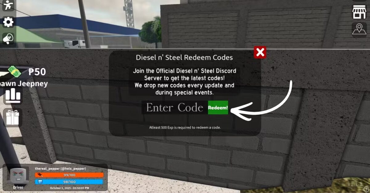 Diesel n Steel Codes (June 2026) – iGeeksBlog