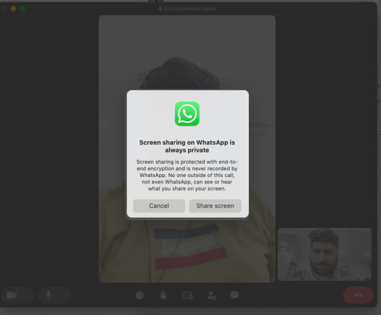 How to Share Screen on WhatsApp (iPhone, Android, and Desktop) – iGeeksBlog