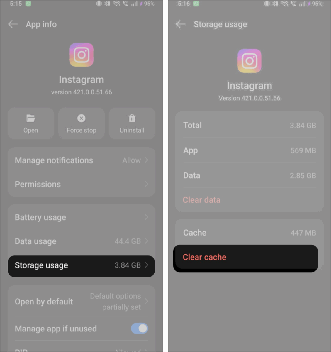 I cleared Instagram cache and it actually fixed the lag – iGeeksBlog
